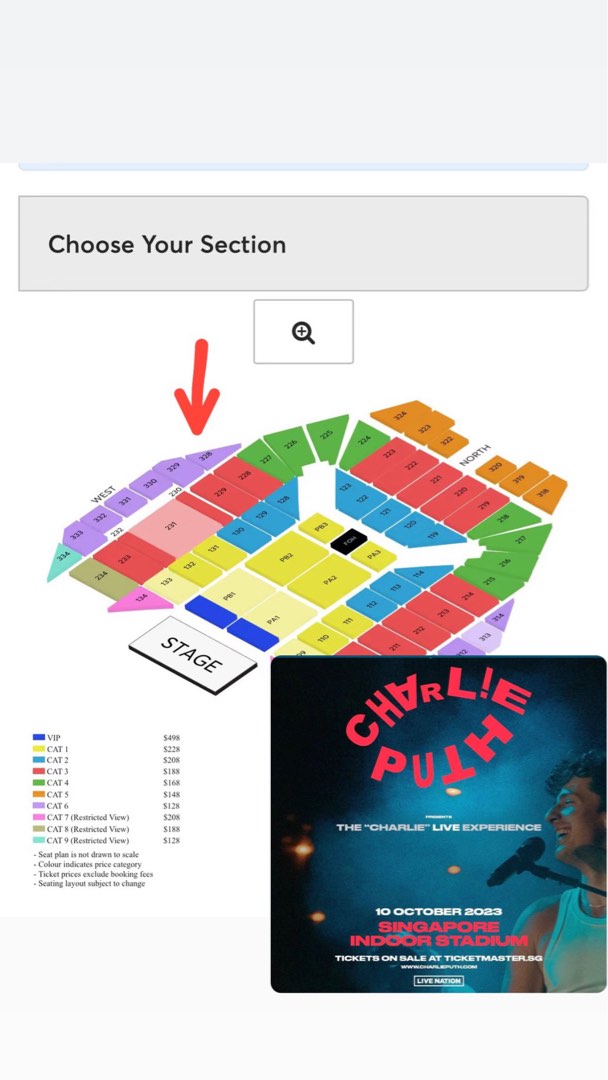 CHARLIE PUTH CAT 6 x 2 tickets, Tickets & Vouchers, Event Tickets on ...