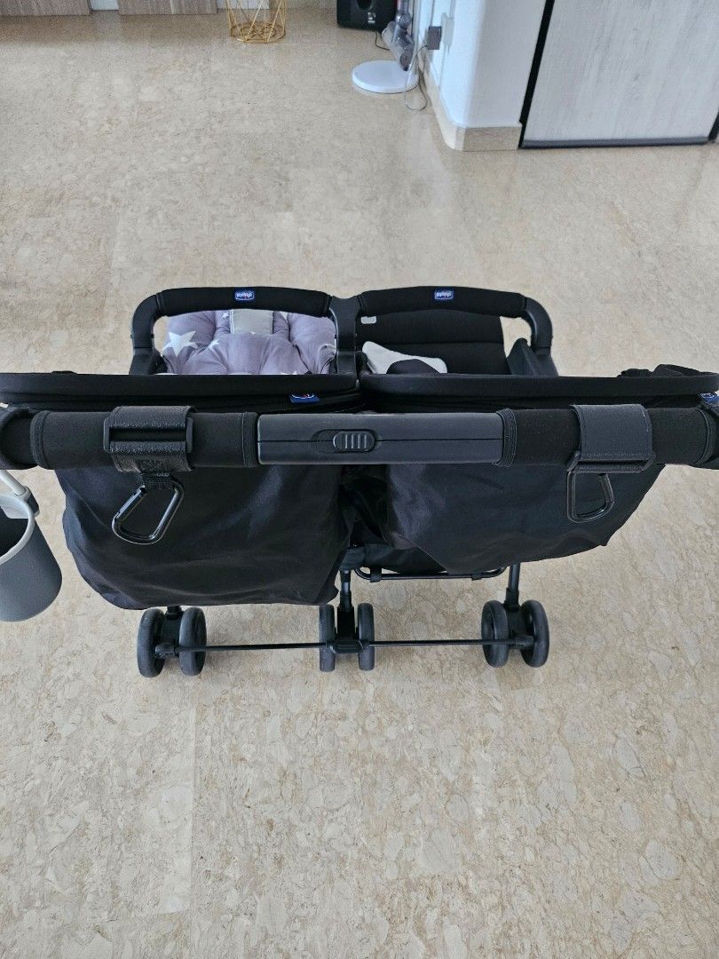 Chico Double Stroller, Babies & Kids, Going Out, Strollers on Carousell