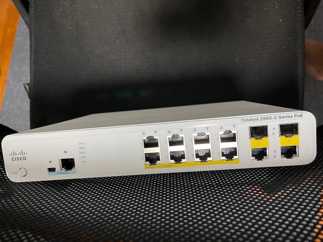 Cisco 8 port switch Poe Managed, Computers & Tech, Office & Business ...