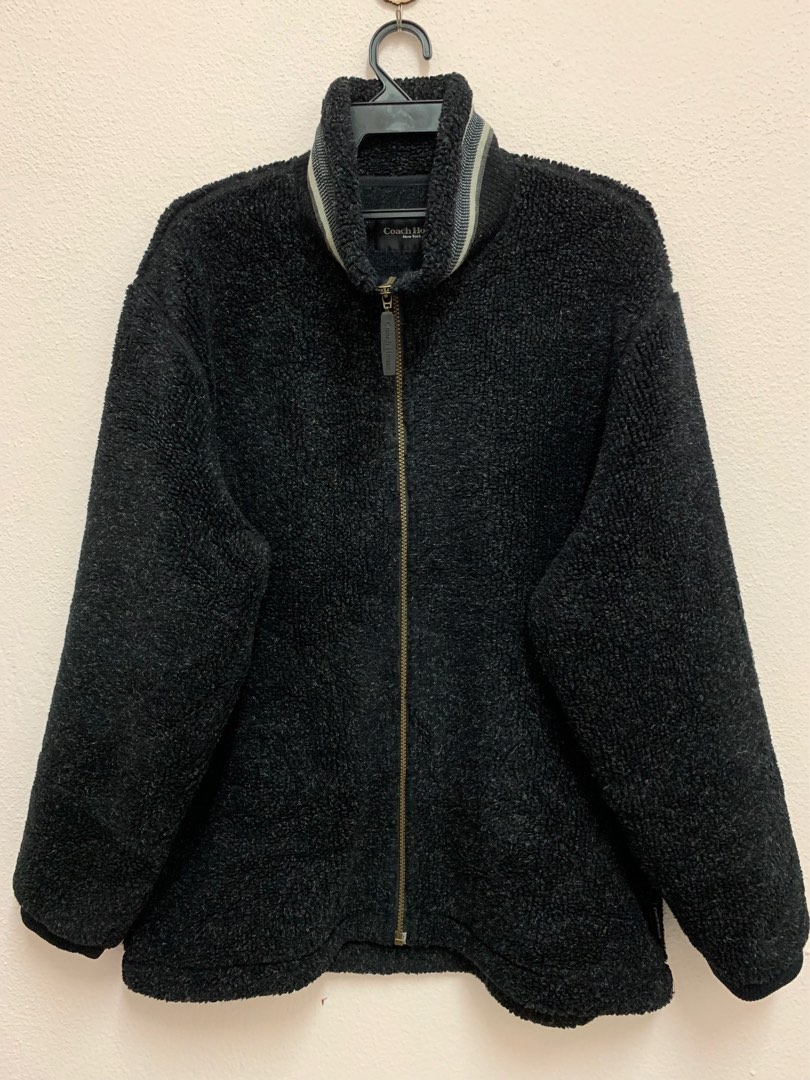 Coach Fleece Zipper Jacket, Men's Fashion, Coats, Jackets and Outerwear ...