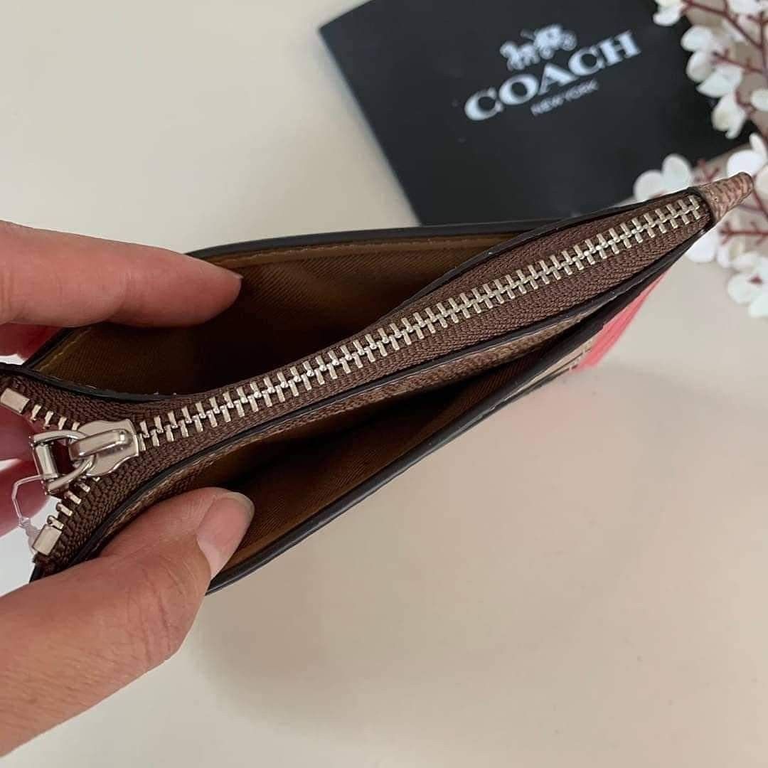 COACH LARGE CARD CASE IN BLOCKED SIGNATURE CANVAS (89484), Luxury, Bags ...