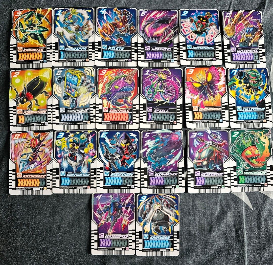 (FREE) Comeplete Common Kamen Rider Gotchard Phase 01 Set, Hobbies ...