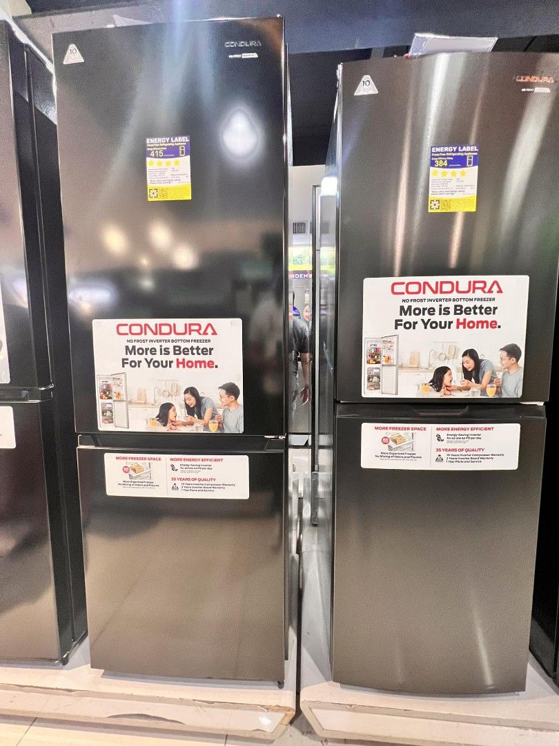 CONDURA REFRIGERATOR INVERTER TYPE (SINGLE, TWO DOOR AND BOTTOM FREEZER ...