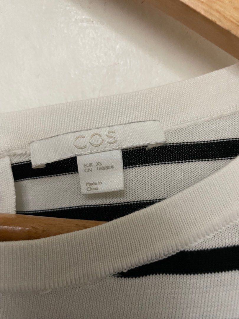 Cos ribbed contrast stripe top, Women's Fashion, Tops, Longsleeves on ...