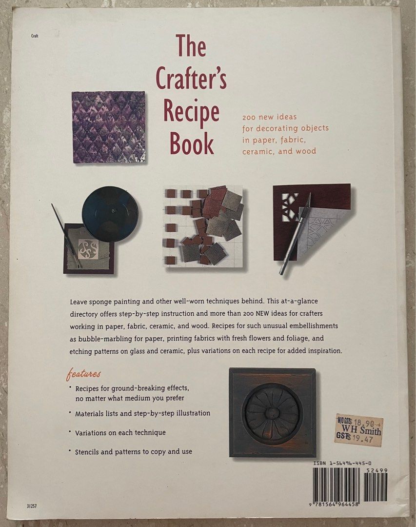 Crafter recipe book - decorate anything, Hobbies & Toys, Books ...