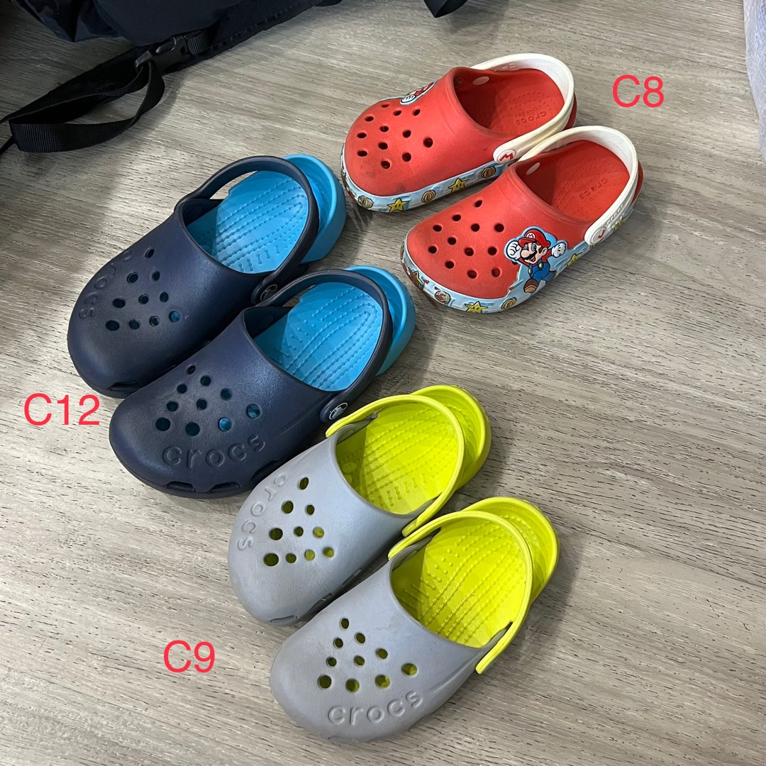 Crocs Clogs kids Super Mario, Babies & Kids, Babies & Kids Fashion on ...