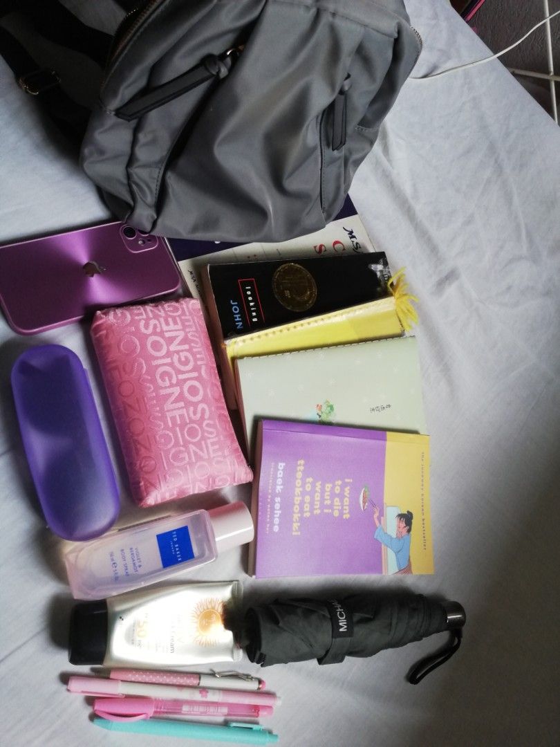 Dark Grey Trendy Korean Backpack for High Schoolers College Girls Women ...