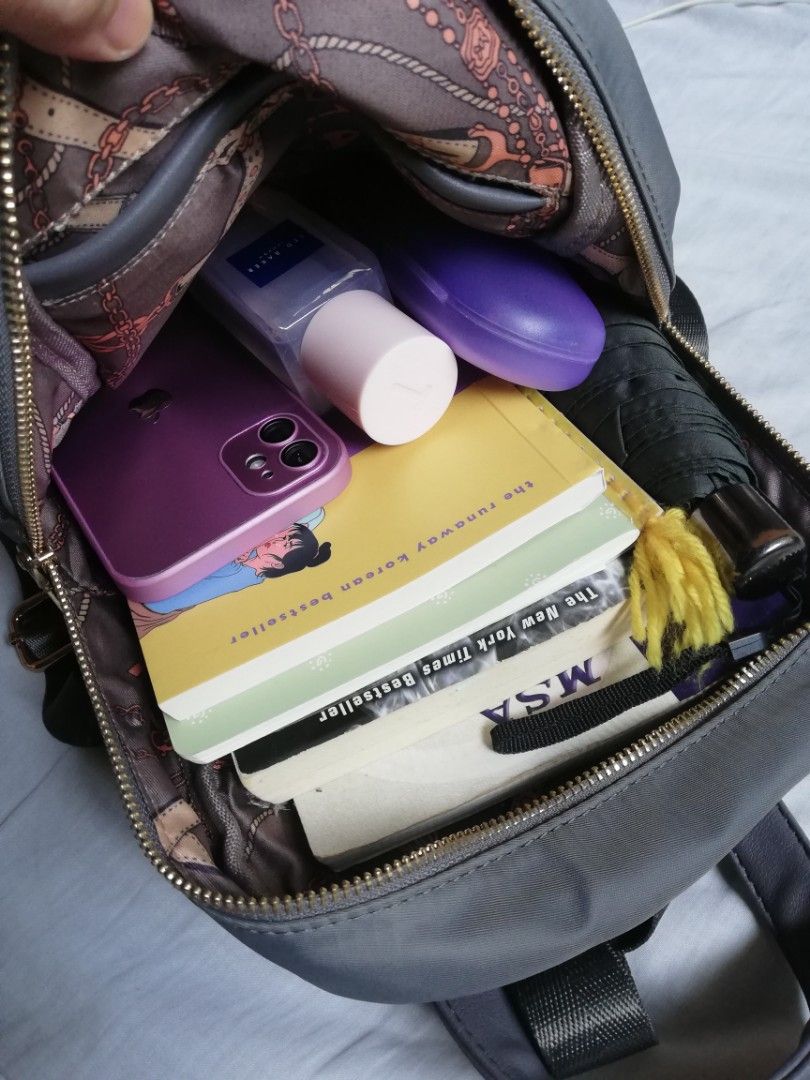 Dark Grey Trendy Korean Backpack for High Schoolers College Girls Women ...