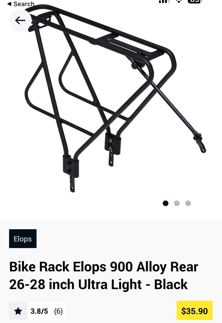 Decathlon Pannier Rack, Sports Equipment, Bicycles & Parts, Parts ...