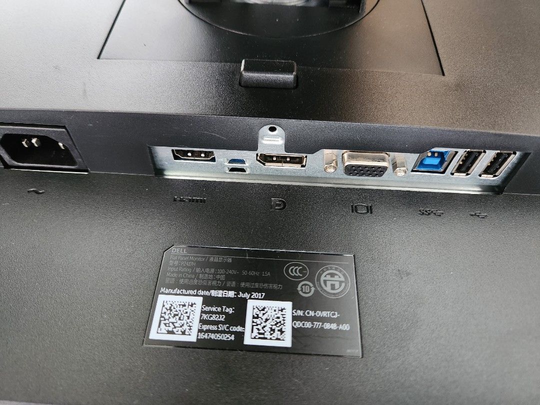 Dell P2417H 24 inch monitor, Computers & Tech, Parts & Accessories ...