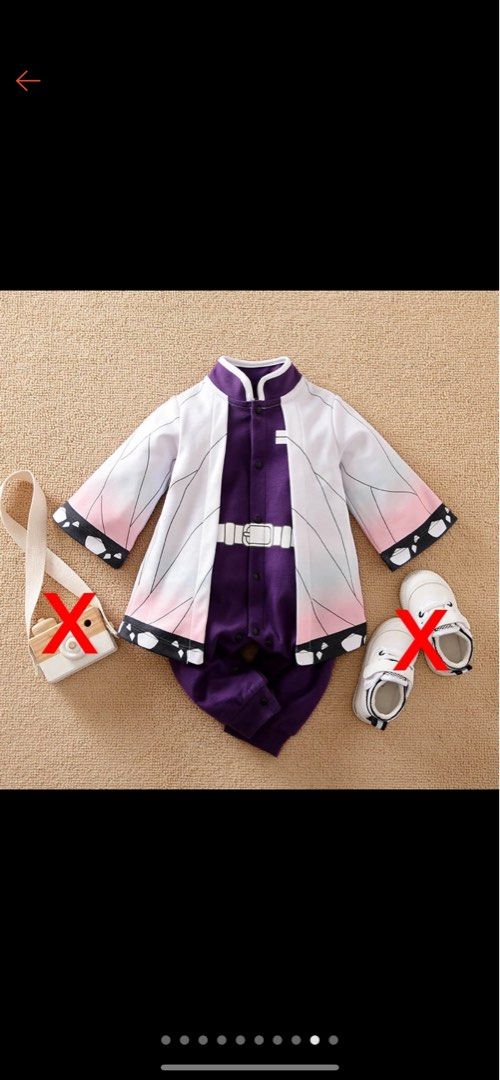 Demon slayer shinobu baby milestone costume, Babies & Kids, Babies ...