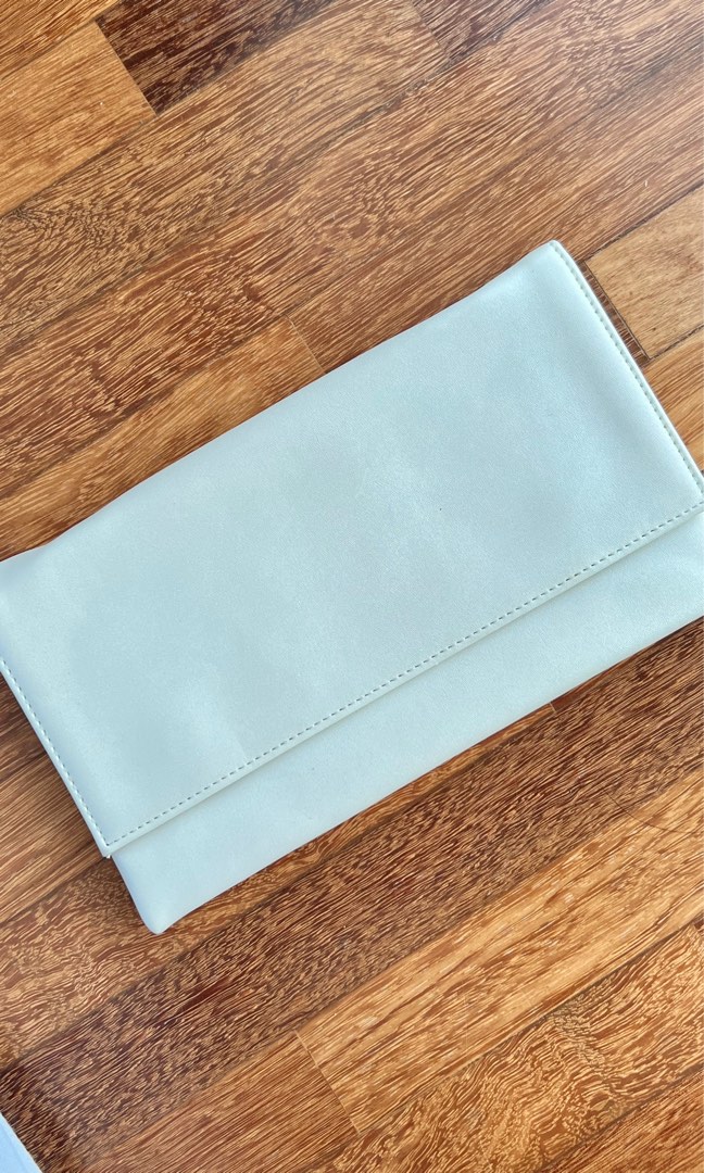 Dinner Envelope Clutch in Pearl White, Women's Fashion, Bags & Wallets ...