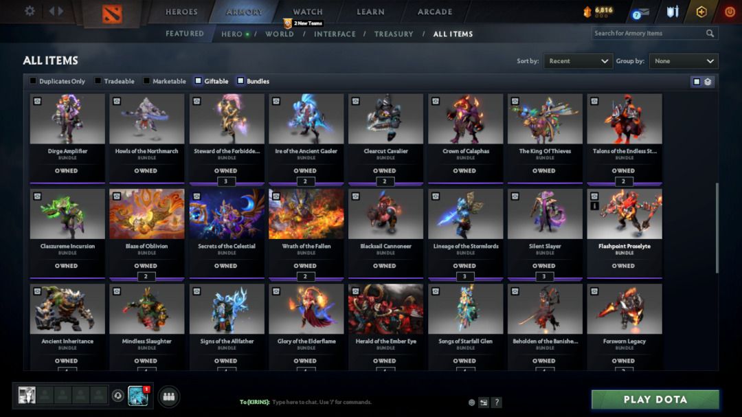 Dota 2 old collector's cache, Video Gaming, Gaming Accessories, In-Game ...