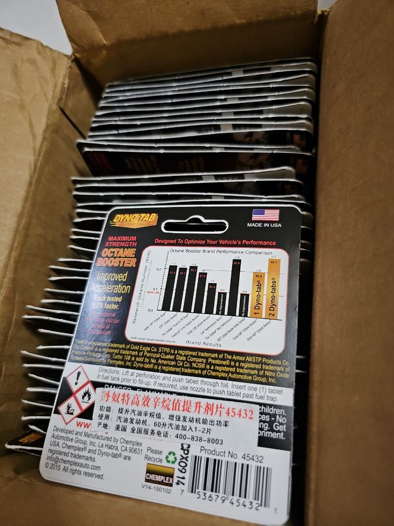 Octane Booster For Gasoline Dyno-tab Octane Booster 12-Pack - Fast ...