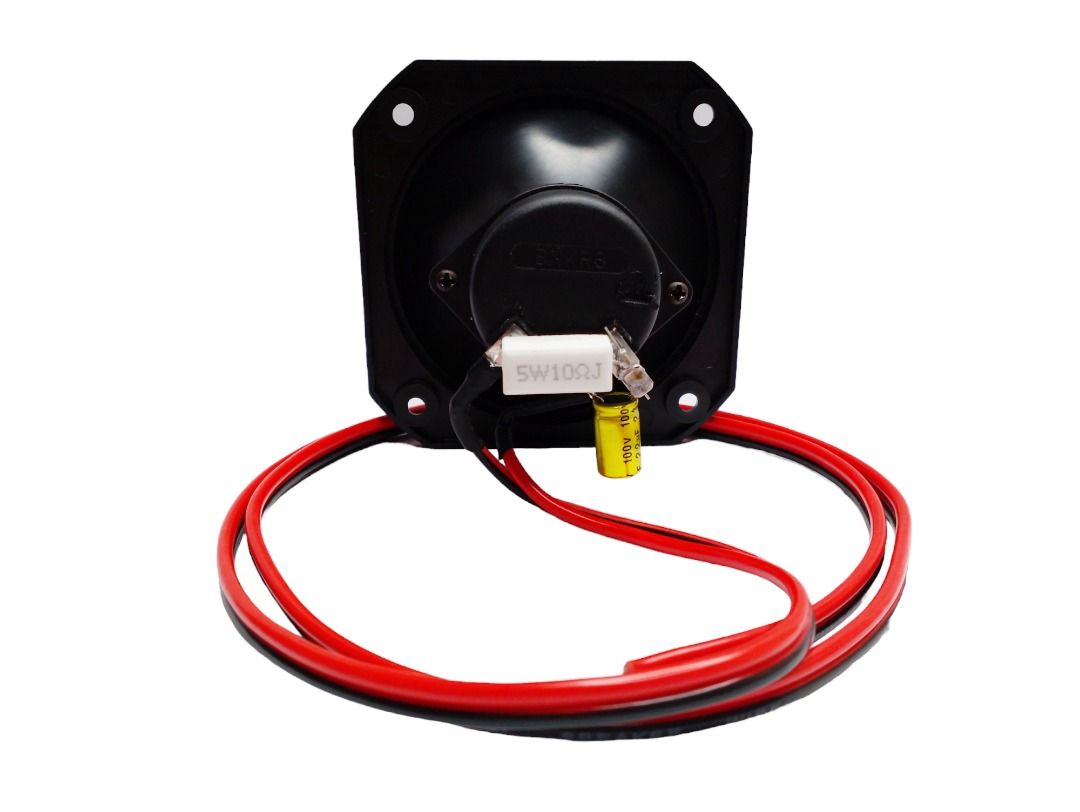 ELEET SUPER PIEZO TWEETER SPEAKER SPT-107A, 2.2uF CAPACITOR and 5w 10Ω ...