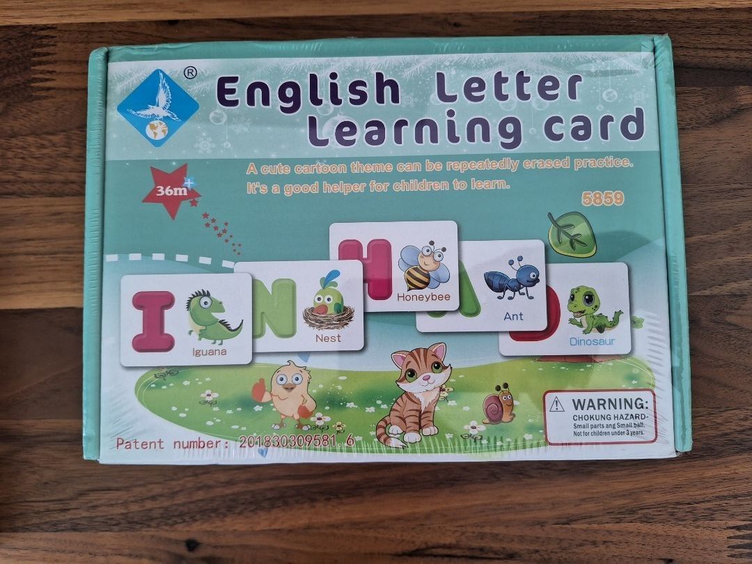 English Letter Learning Card Set, Hobbies & Toys, Stationery & Craft ...