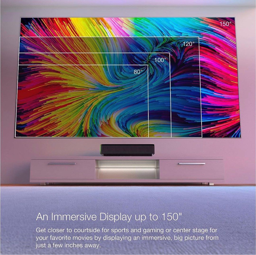 Epson LS800 EpiqVision Ultra Short Throw c/w Free Google Chromecast 4K ...