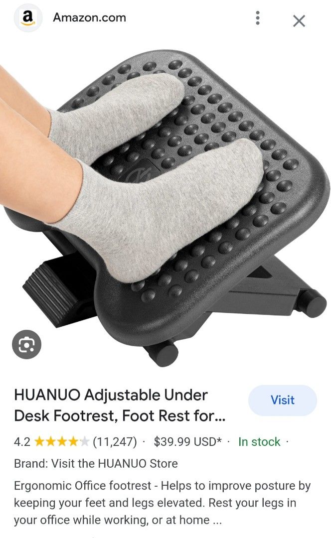 Ergonomic Foot Rest, Furniture & Home Living, Home Improvement ...