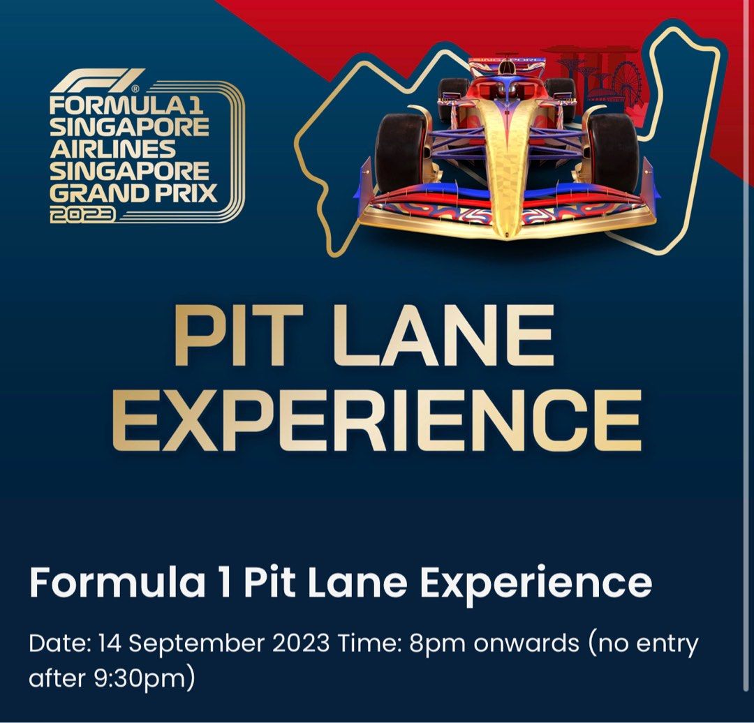 F1 Pit lane Experience ticket, Tickets & Vouchers, Event Tickets on ...