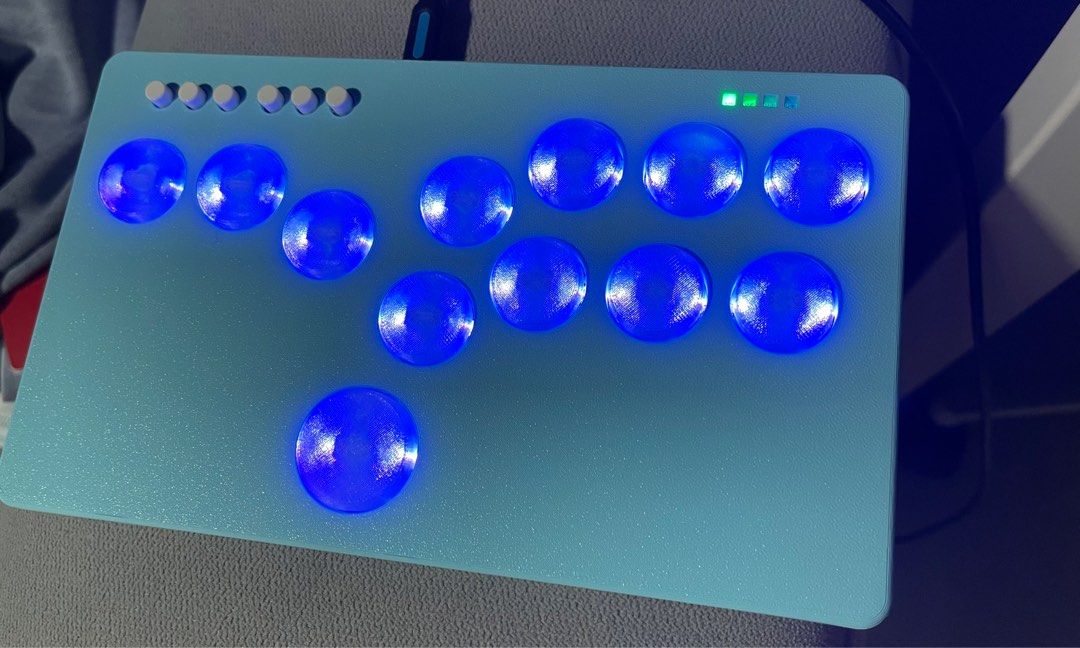 Fightcake flatbox rgb leveless stickless controller hitbox snackbox ...