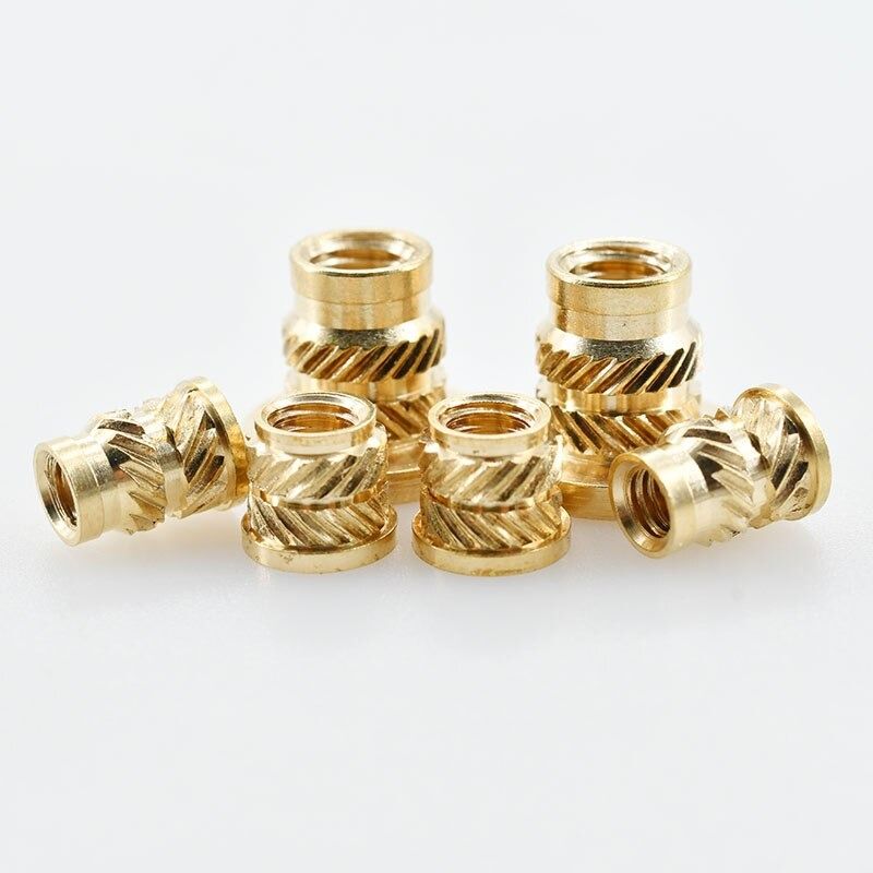 Flange Nut Brass Knurled Hot Melting Insert M2 M3 M4 M5 M6 M8 Thread Heat Set Molding Injection ...