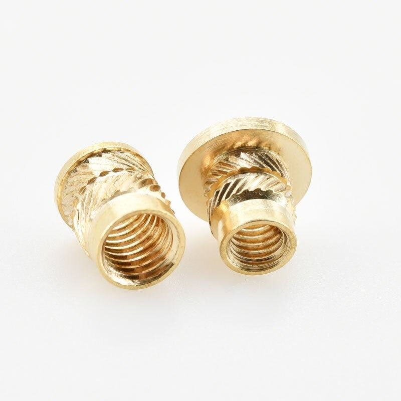 Flange Nut Brass Knurled Hot Melting Insert M2 M3 M4 M5 M6 M8 Thread ...