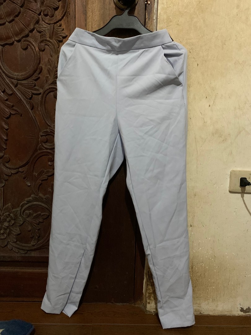 Formal Pants (Light Blue), Women's Fashion, Bottoms, Other Bottoms on ...
