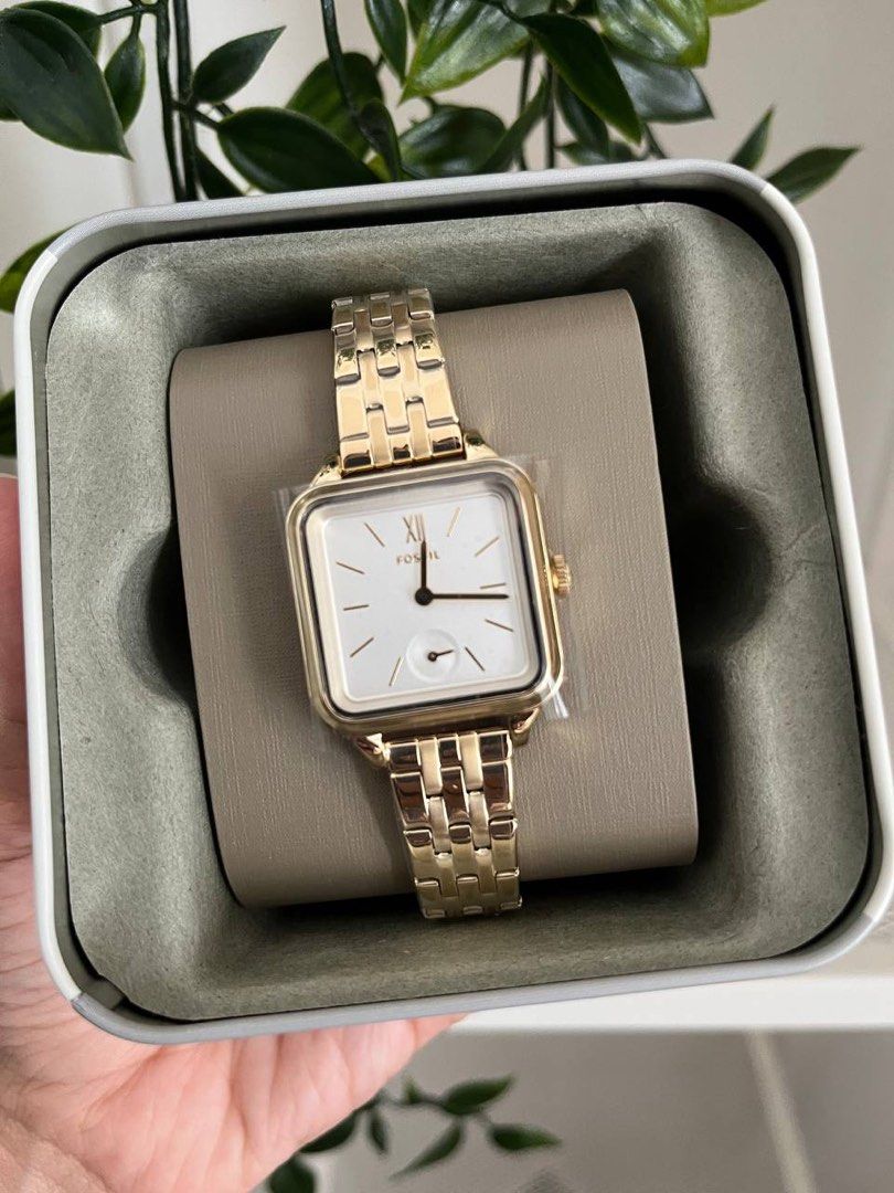 Fossil Colleen Three Hand Gold Watch BQ 3832, Women's Fashion, Watches ...