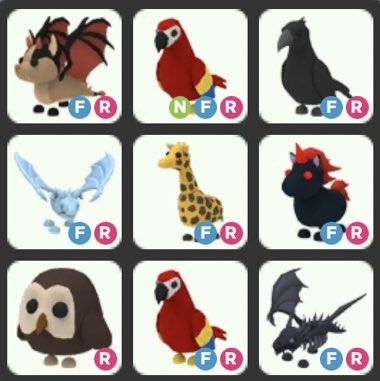 Frost Dragon Crow Parrot Shadow Dragon Adopt Me Roblox, Video Gaming ...