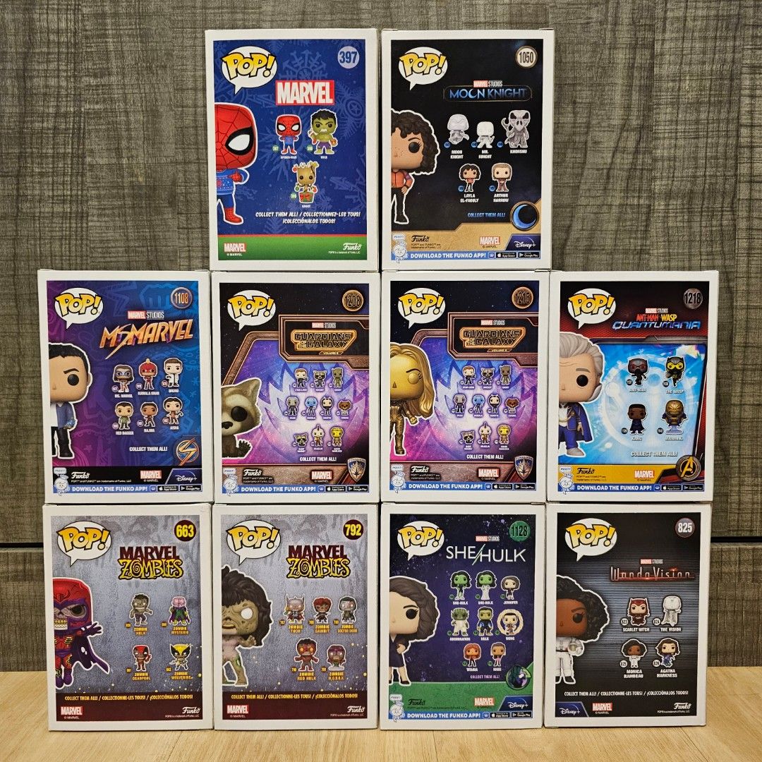 Funko Pop - Marvel Spiderman Ugly Sweater, Ms Marvel Kamran, Guardians ...