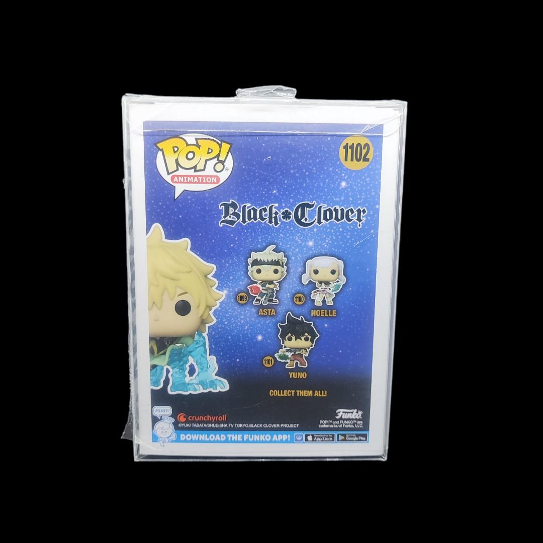 Funko Pop Animation Luck Voltia 1102 Black Clover Glow Chase Limited ...