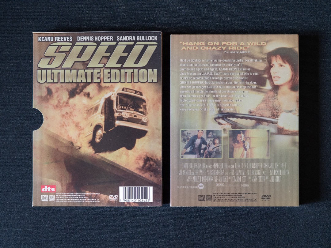 日版G9DVD收藏版 生死時速speed, 興趣及遊戲, 音樂、樂器 & 配件, 音樂與媒體 - CD 及 DVD - Carousell