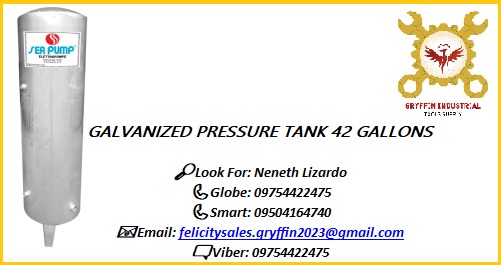 GALVANIZED PRESSURE TANK 42 GALLONS, Commercial & Industrial ...