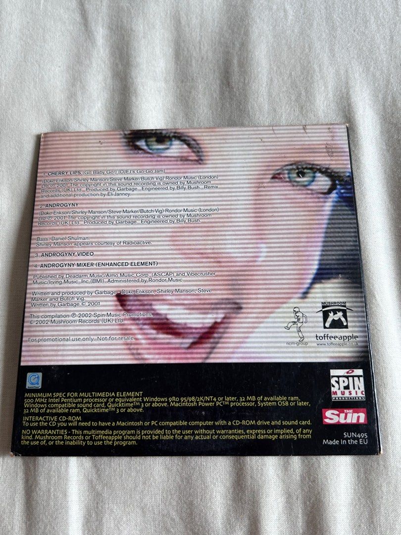 Garbage - Sampler CD (The Sun), Hobbies & Toys, Music & Media, CDs & DVDs on Carousell