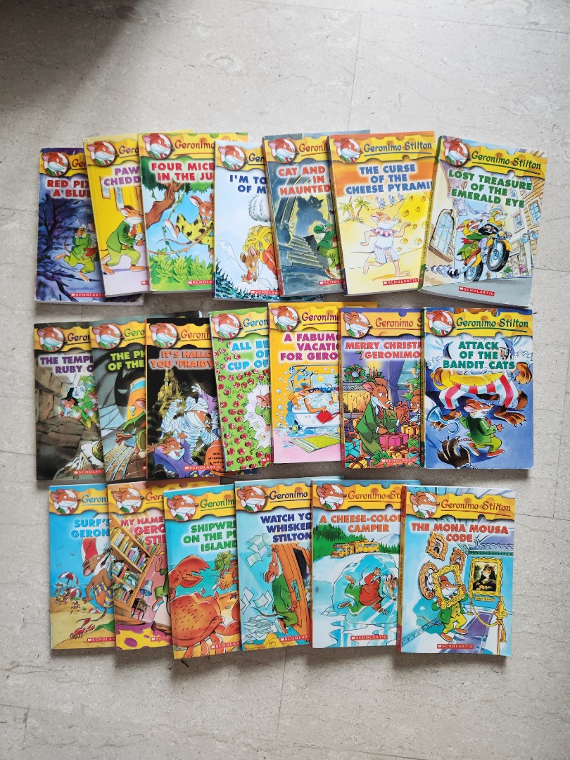 Geronimo Stilton #1 to #20 Books Set (20 books), Hobbies & Toys, Books ...