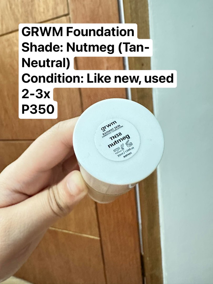 GRWM Foundation (Nutmeg), Beauty & Personal Care, Face, Makeup on Carousell
