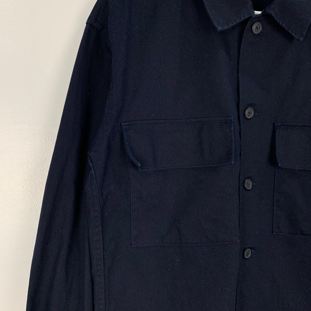 GU Navy Work Jacket, Men's Fashion, Coats, Jackets and Outerwear on ...