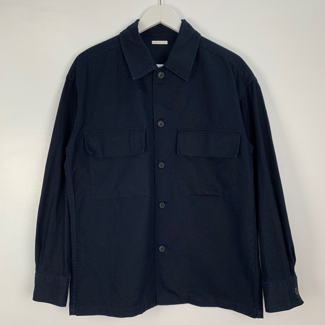 GU Navy Work Jacket, Men's Fashion, Coats, Jackets and Outerwear on ...