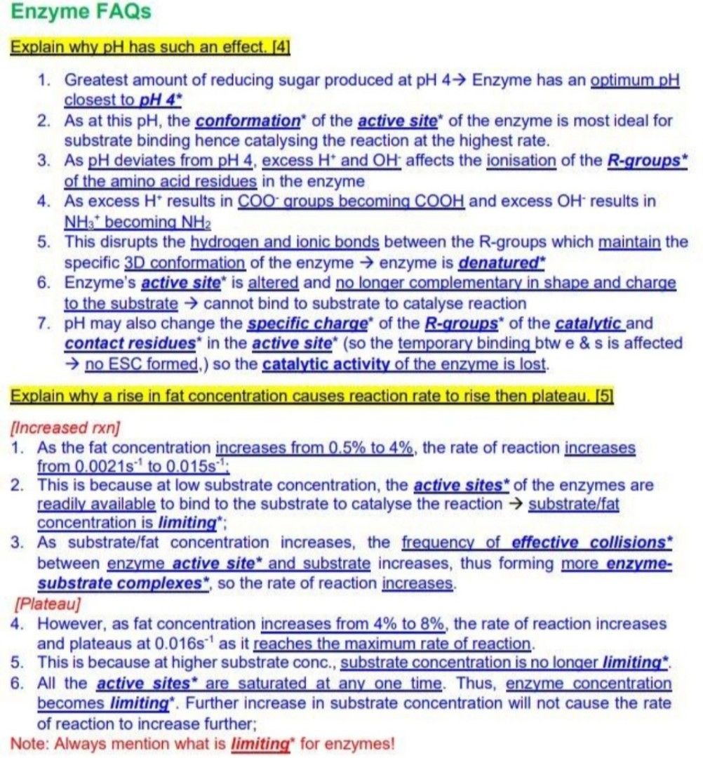 A Levels H2 Biology Practical Notes and Past A Level Exam Papers ...