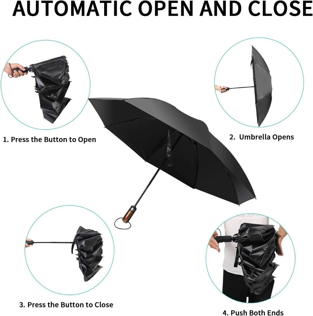 Hailstorm Inverted Umbrella. A Compact Umbrella with Ergonomic Handle ...