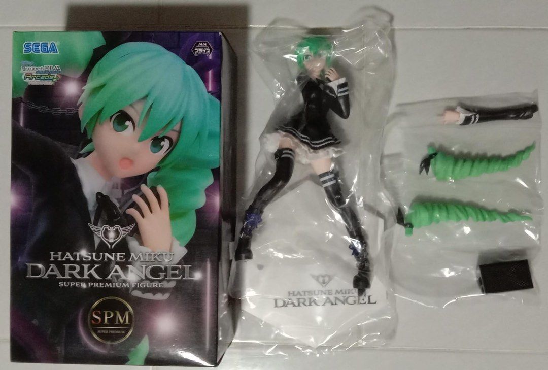 Hatsune miku Dark angel figure, Hobbies & Toys, Toys & Games on Carousell