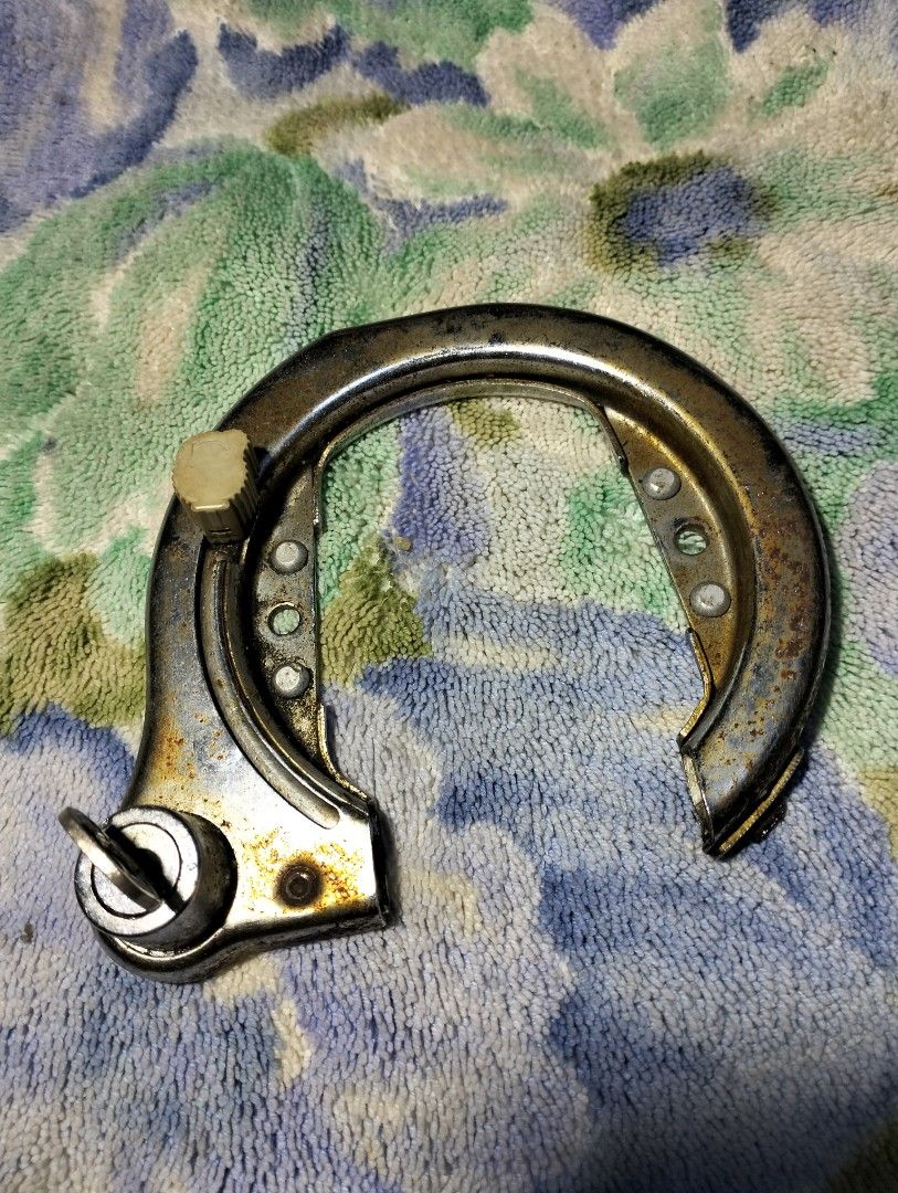 Heavy Duty Gorin Brand Bike Lock With Key From Japan, Furniture & Home ...