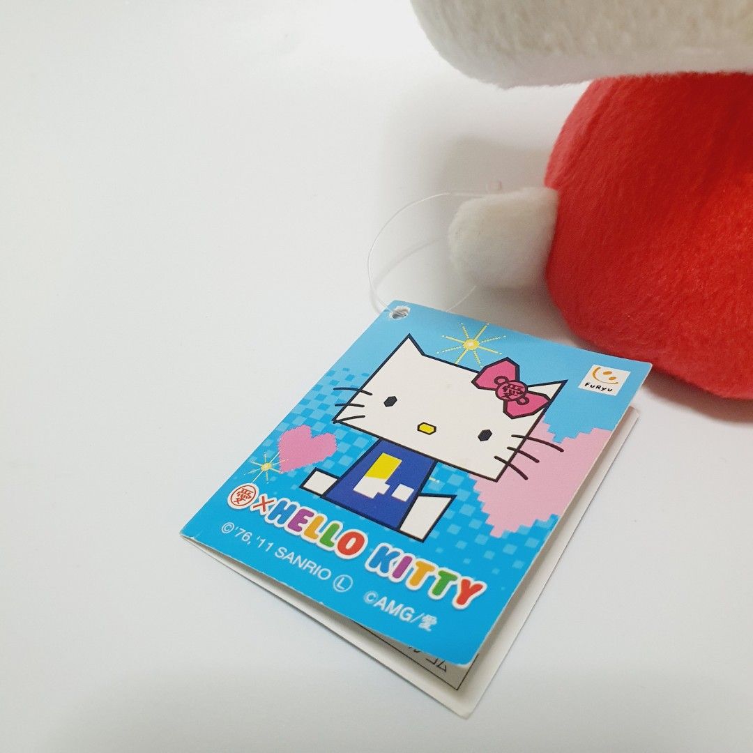 Hello Kitty Square Plush Mascot, Hobbies & Toys, Toys & Games on Carousell