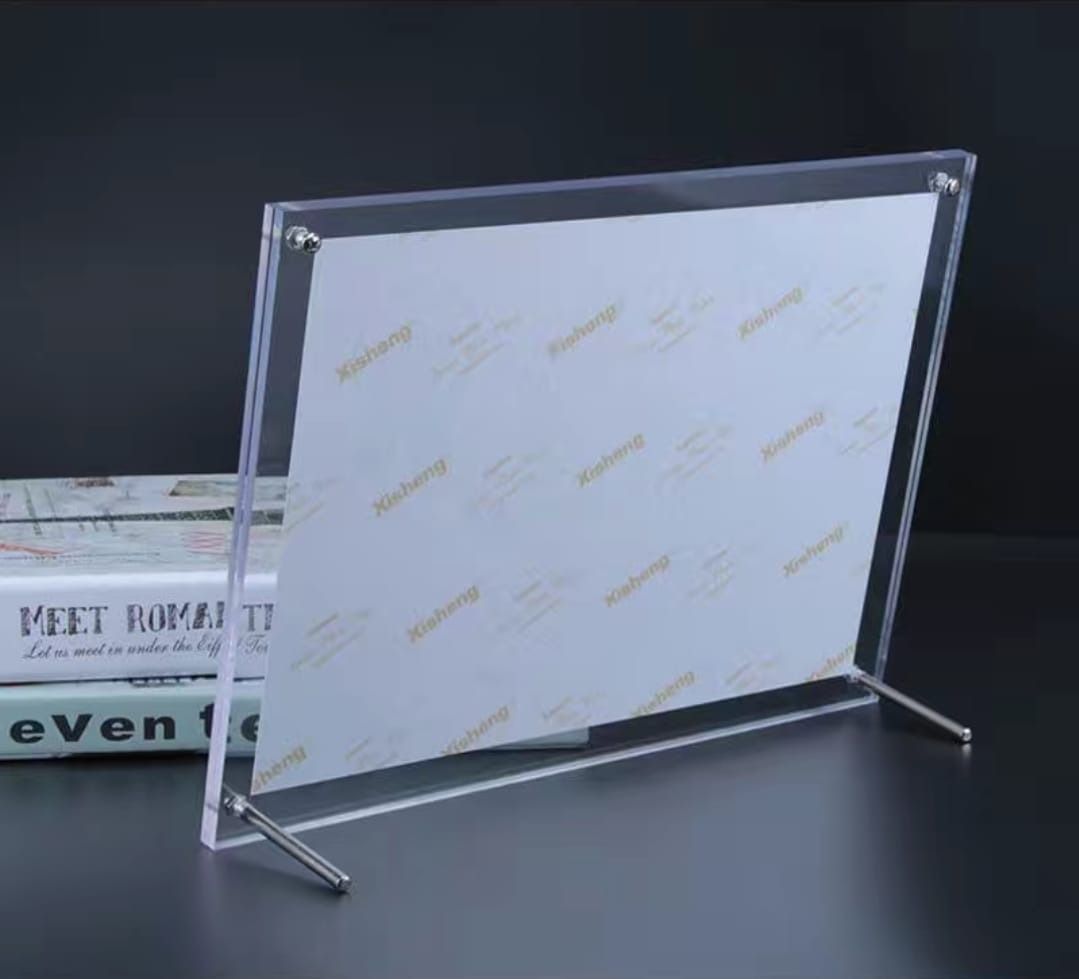 High-Quality Premium Grade Acrylic Frame Photo Stand Frame with Steel ...