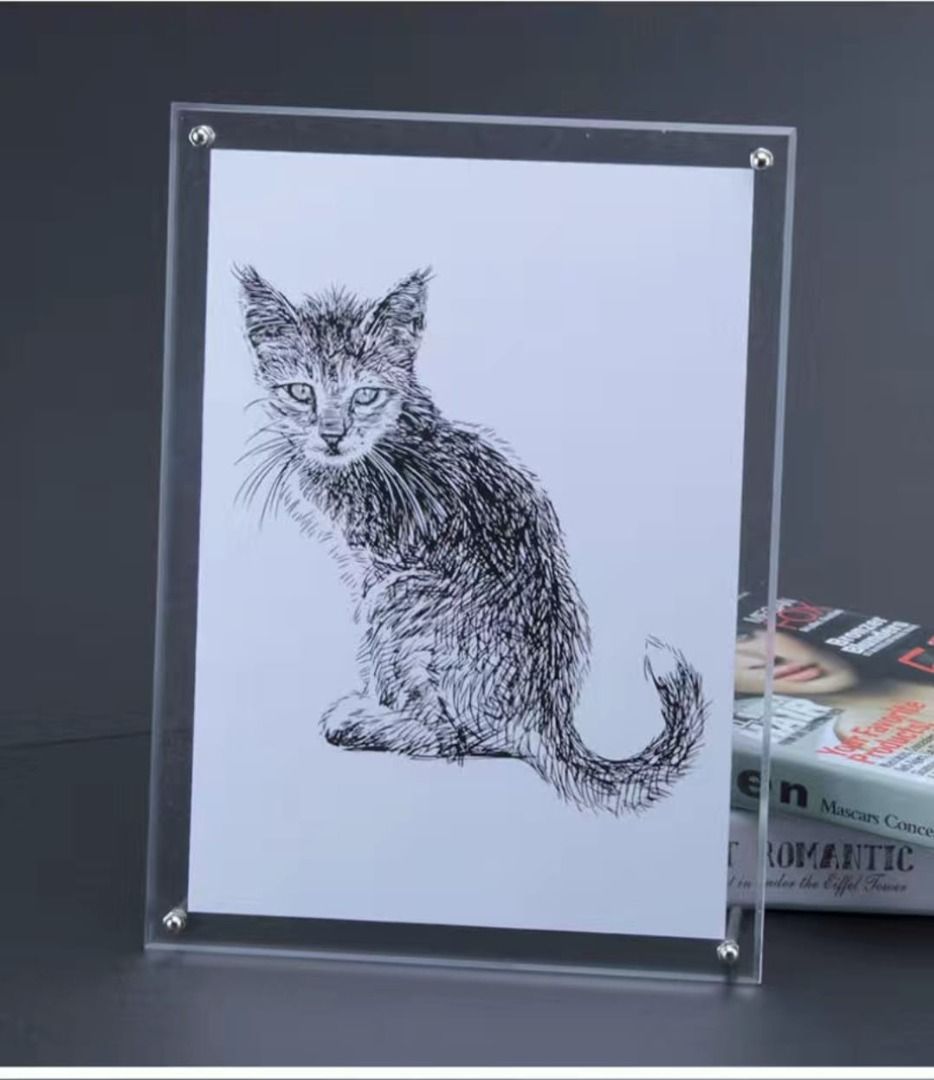 High-Quality Premium Grade Acrylic Frame Photo Stand Frame with Steel ...