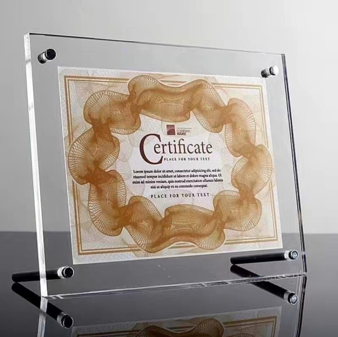 High-Quality Premium Grade Acrylic Frame Photo Stand Frame with Steel ...