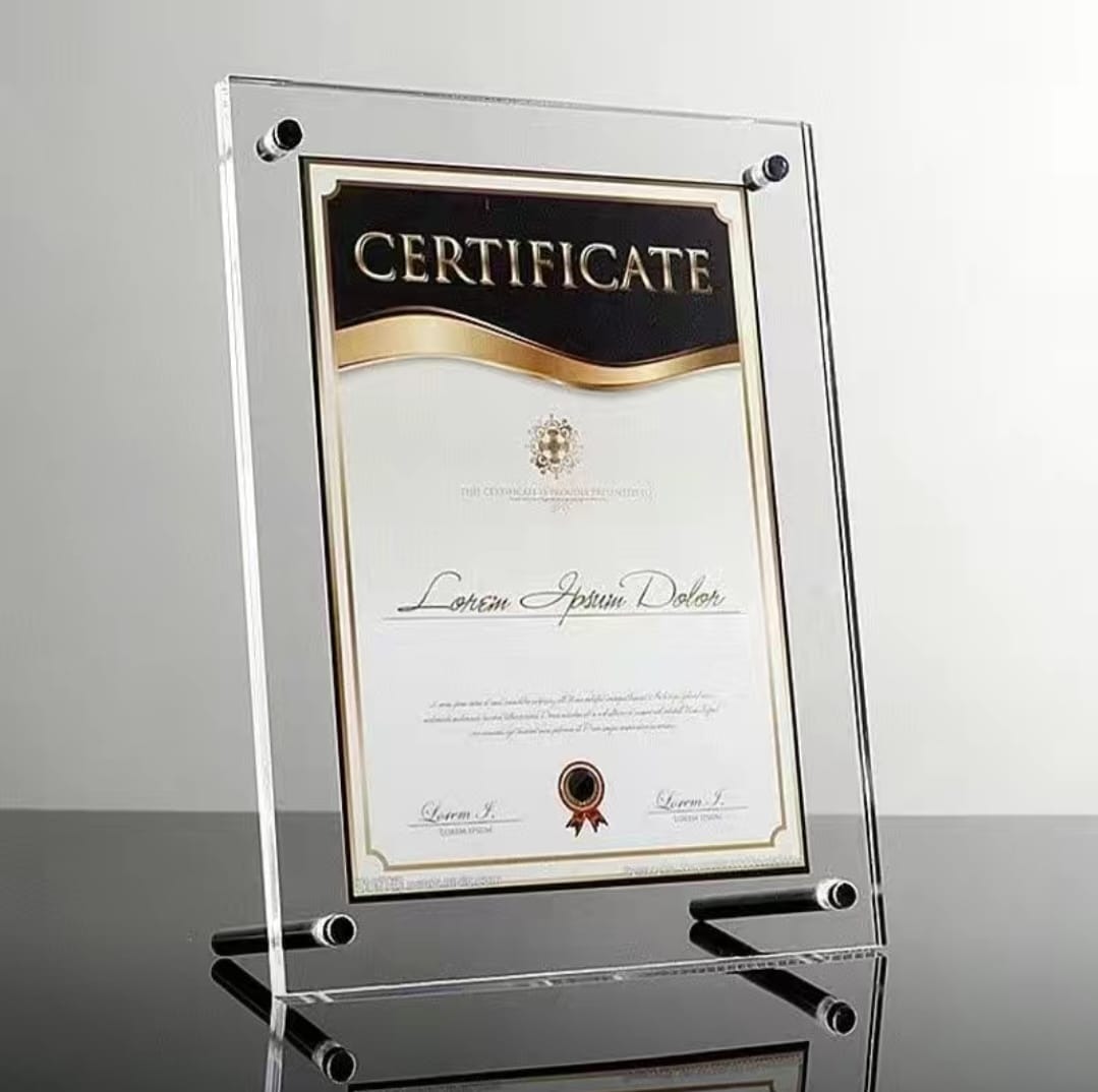 High-Quality Premium Grade Acrylic Frame Photo Stand Frame with Steel ...