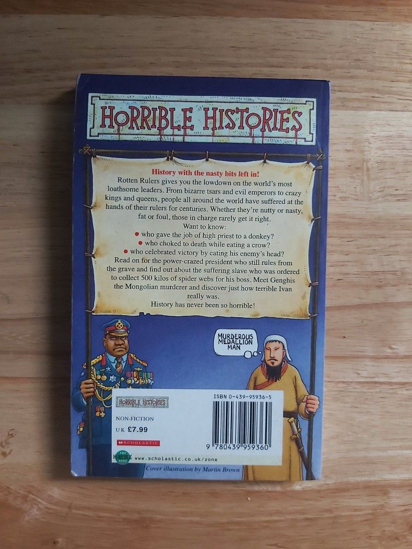 Horrible Histories: Rotten Rulers - Terry Deary, Hobbies & Toys, Books ...