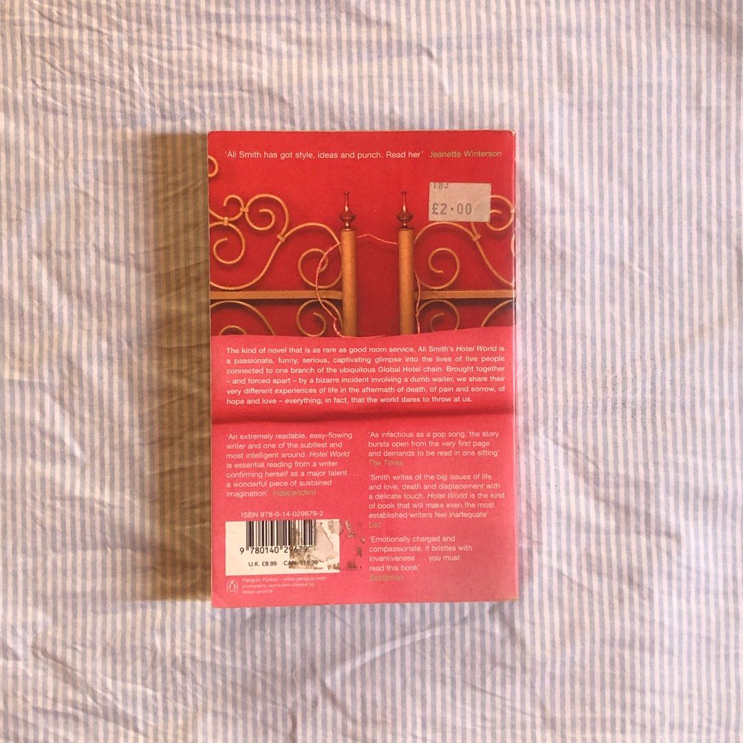 Hotel World by Ali Smith, Hobbies & Toys, Books & Magazines, Fiction & Non-Fiction on Carousell