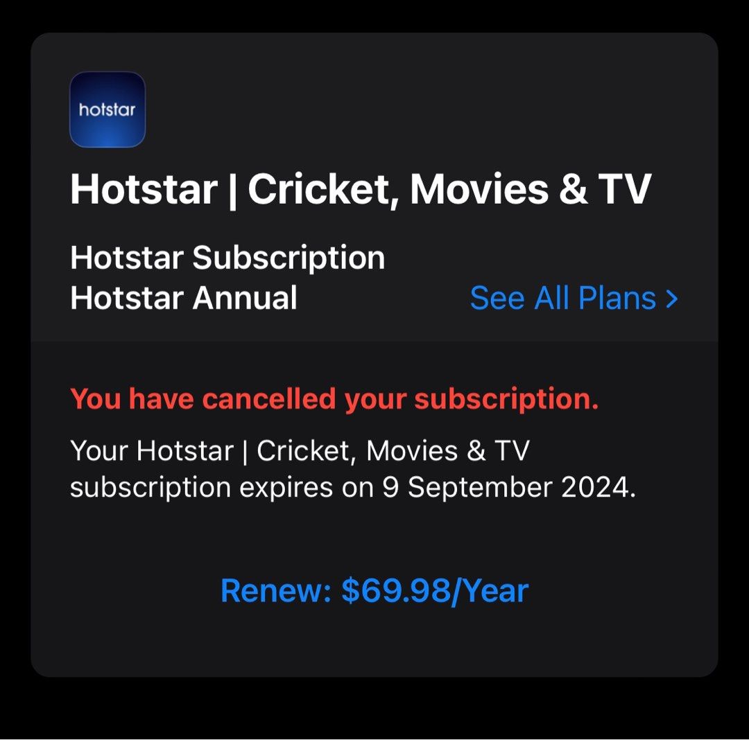 Hotstar and Disney+ Subscription, TV & Home Appliances, TV & Entertainment, Media Streamers ...